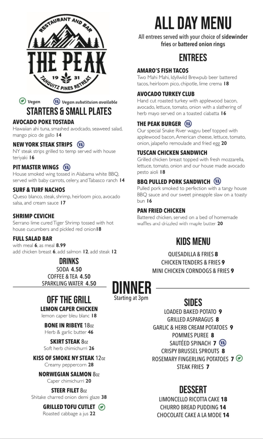 Dining - Tahquitz Pines